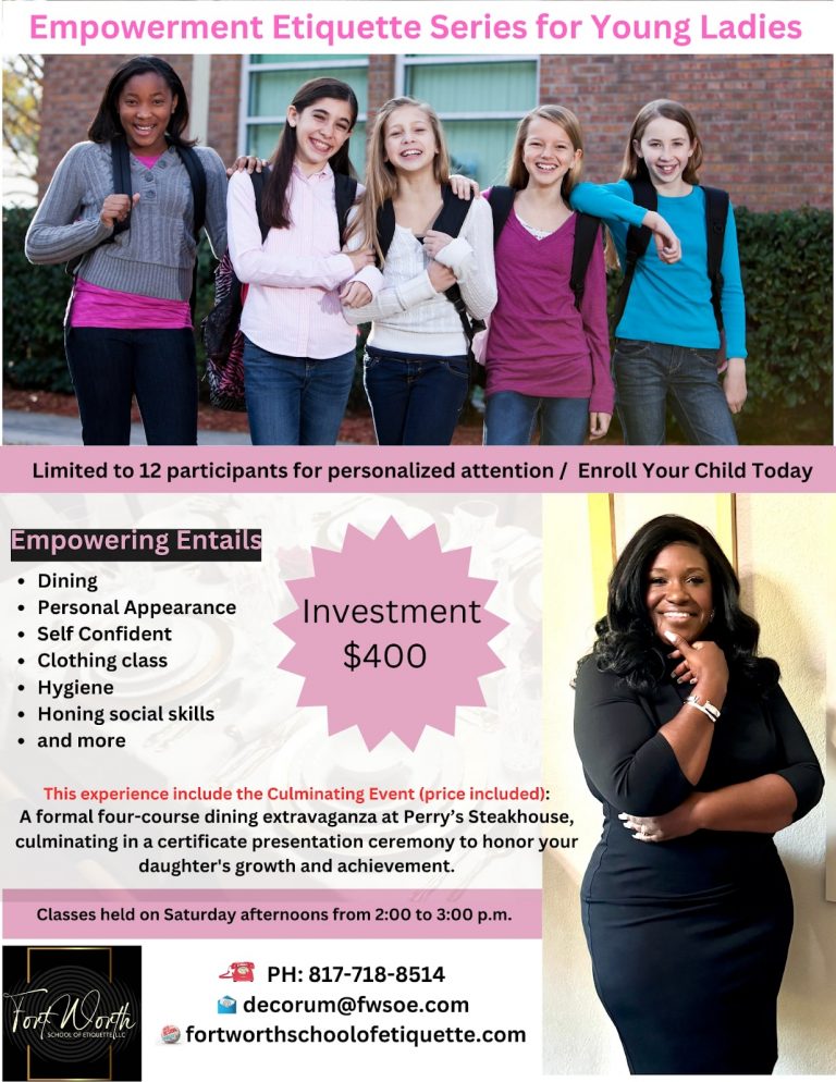 Empowerment Etiquette Training for Confidence | Monique Hawkins