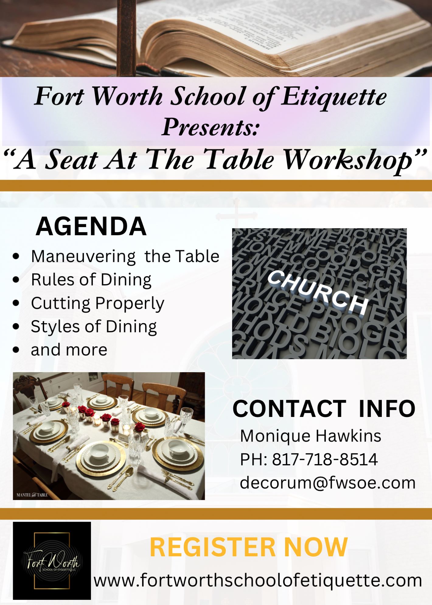 Church Table Etiquette for Graceful Gatherings | Monique Hawkins
