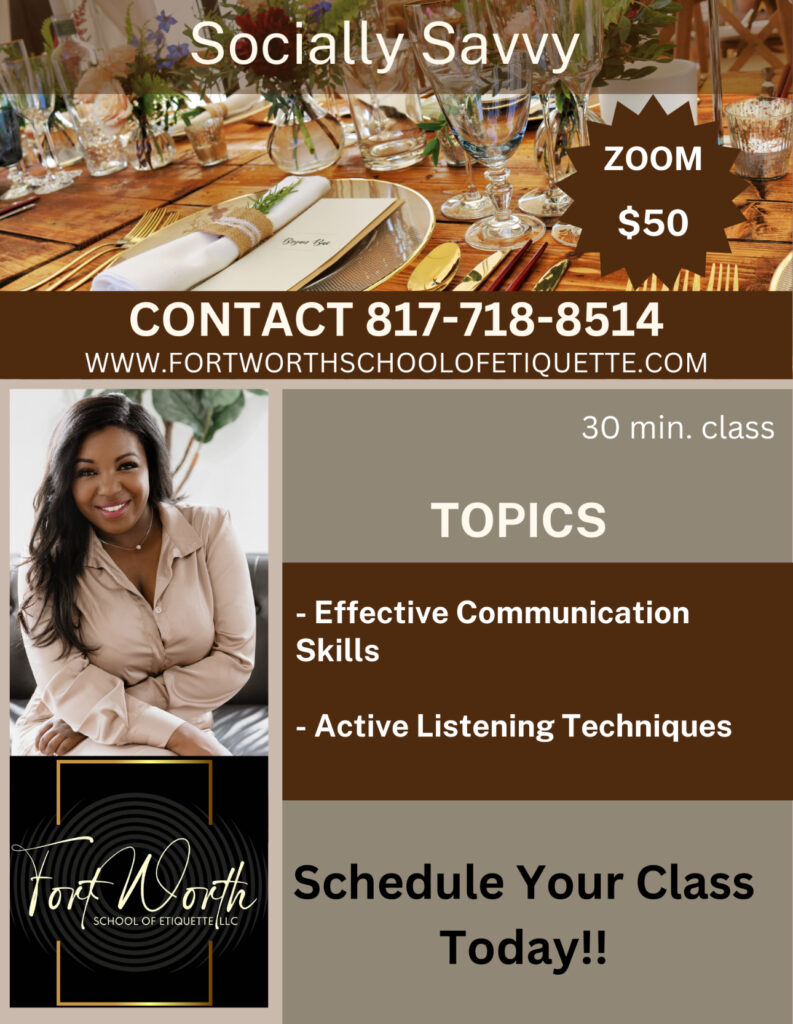 Socially Savvy Training for Modern Etiquette | Monique Hawkins